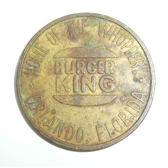 Other | Vintage Burger King Arcade Token Orlando Florida Home Of The ...